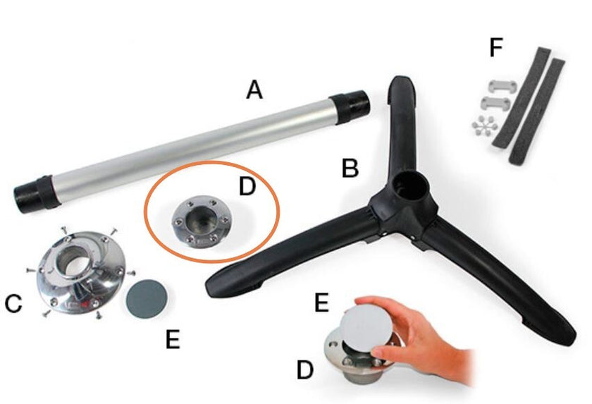 Fiamma Table Leg Recessed Base – Jayco Canterbury